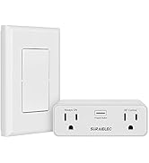 Suraielec 3 Way Wireless Light Switch, No Wiring, No WiFi, 100ft RF ...