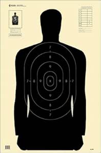 Amazon.com : Reduced B-27 Target Rifles Pistols Arrows Hunting Shooting ...