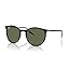 Ray-Ban Rb2204 Round Sunglasses, Black on Transparent/Green Polarized ...