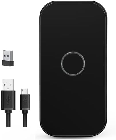 Amazon.com : KUIIYER Mini Bluetooth Barcode Scanner, Wireless 2D QR 1D ...