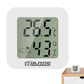 Amazon.co.jp: Room Thermometer | Temperature Humidity Monitor ...