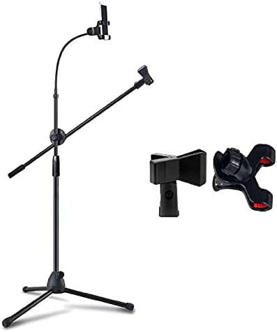Kadence Mic Stand Heavy Duty Adjustable Dual Microphone Stand, Studio ...