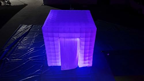 SAYOK Inflatable Photo Booth Enclosure, 2.5m Inflatable LED Photo Booth ...