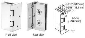 Amazon.com: CRL Chrome Double Wall-to-Glass Hinges - EH246 : Everything ...