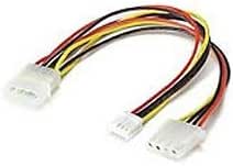 Amazon.com: Internal Molex Power Y to FDD Power Cable, 7 Inches ...