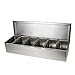 Amazon.com: TrueCraftware- 6 Compartment Stainless Steel Condiment Bar ...