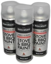 The Stove Wizard BBQ & Stove Aerosol Professional Trade Paint | BLACK ...
