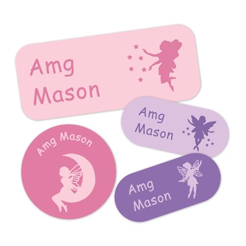 72 Personalized Name Labels for Kids,Self-Adhesive Waterproof Custom ...