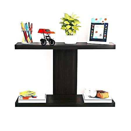 SMART SHOPPEE Multipurpose Wooden Wall Mounted Shelves with Hooks ...