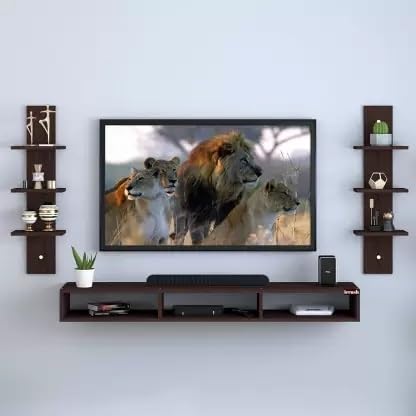 Hoodwin Engineered Wood Wall Mount TV Unit Stand/Cabinet/Entertainment ...