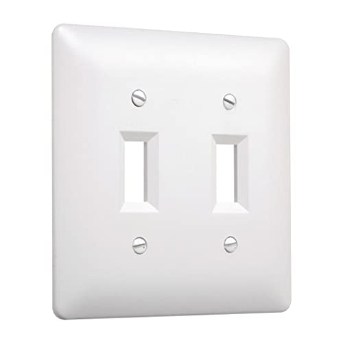 Snapklik.com : TayMac 4400W Paintable Double Toggle Light Switch Wall ...