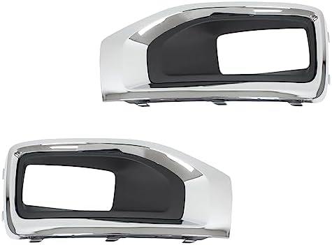 Amazon.com: NewYall Chrome Front Left and Right Fog Light Trim Cover ...