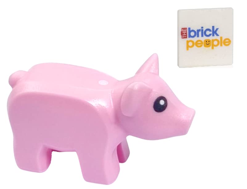 LEGO City Farm Animal: Pink Piglet Minifigure - Baby Pig : Amazon.co.uk ...