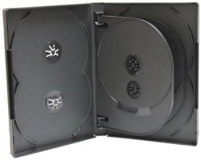 Amazon.com: MegaDisc 2 Pk New 22mm 8 Discs CD DVD Storage Case Black ...