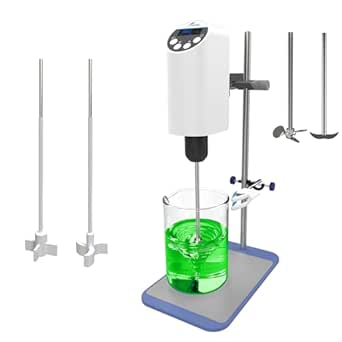 LAB FISH Electric Overhead Stirrer & PTFE Coated Stainless Steel ...