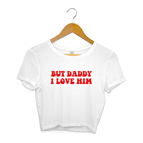 Amazon.com: But Daddy I Love Him Crop Top (S, Black) : Clothing, Shoes ...