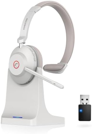 Amazon.com: SKYCOMET Wireless Headset with AI Noise Cancelling ...