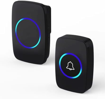 Wireless Doorbell, Waterproof Battery Operated Door Bell Ringer for ...