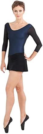 Grishko Long Sleeve Leotard DA1267/1M (Dark Blue/Black, 38) : Amazon.co ...