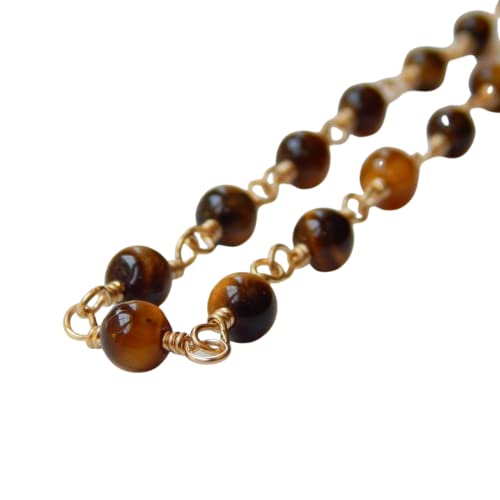 Amazon.com: Tiger's Eye Necklace Gold Filled : Handmade Products