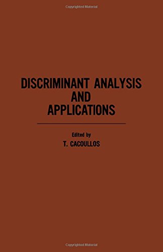 Discriminant analysis and applications: T. Cacoullos: 9780121540500 ...