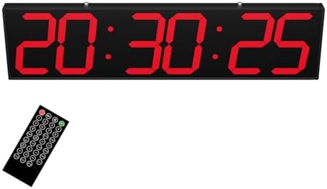 Amazon.com: CHKOSDA Double Side Digital Wall Clock with 6" Number,Multi ...