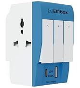 EMBOX Multi Plug Socket with Type C Port Master Switch-Cordless ...