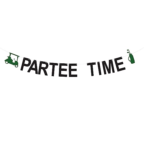 Amazon.com: Partee Time Golf Themed Banner, Golf Birthday Decoration ...