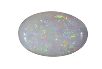 FOREVER Gems Real White Australian Opal Stone With Fire Effect Rashi ...
