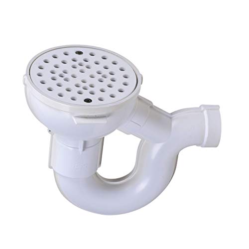 Oatey 2 in. PVC Floor drain with P-Trap and Cleanout - Mad City ...