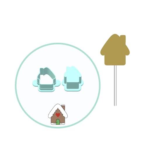 Amazon.com: Christmas Gingerbread House Cake Pop Mold | Deluxe Cutter ...