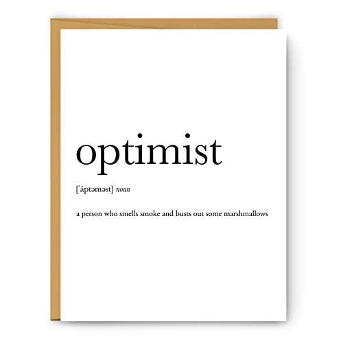 Amazon.com: OPTIMIST definition - Unframed art print poster or greeting ...