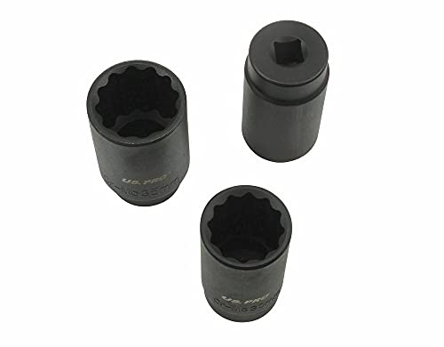 US Pro 5pc Impact Socket Set - Thin Wall, 12 Point, 30 32 34 35 36mm ...