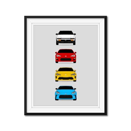 Amazon.com: Custom Car Posters Handmade Poster compatible with Toyota ...