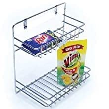 RN STORE Shelf, 2 Layer Kitchen Rack, Bathroom Detergent Rack Shelves ...