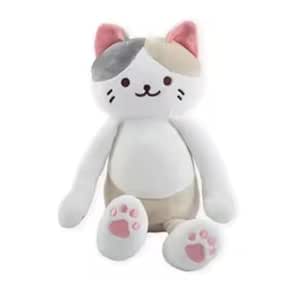 Buy TechMax Solution White Cream Long Hand Leg Cat Plush Pillow Online ...