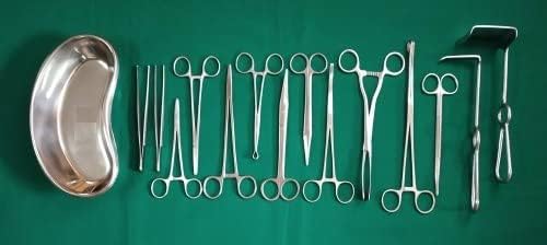 Forgesy Stainless Steel Manual Lscs Instrument Kit, For Hospital, 10 To ...