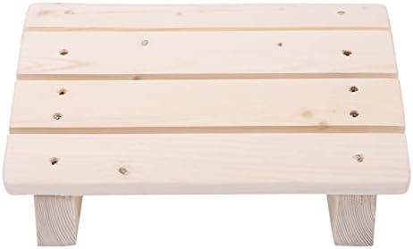 Amazon.com: STOBOK Wood Foot Rest Under Desk Foot Stool Slanted Foot ...