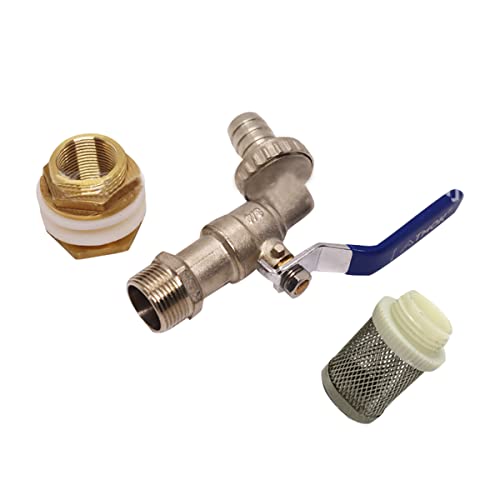 MACHSWON IBC Water Tank Tap 3/4″ IBC Tank Adapter Garden Hose Thread ...