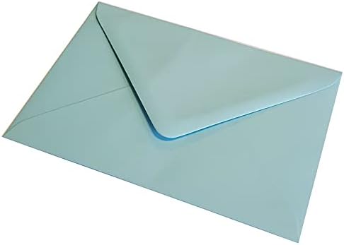 100 C5 Pastel Blue Coloured Envelopes (162x229mm - 6.4x9) for Greetings ...