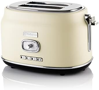 Amazon.de: Russell Hobbs Toaster [für 2 Scheiben] Retro Edelstahl Creme ...