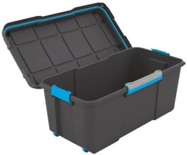 Large Plastic Scuba Dive Dry Box Black Wheeled Mobile Storage Trunk ...