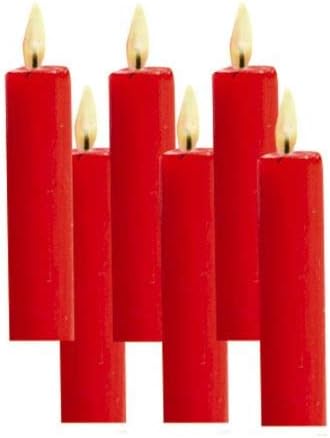 Amazon.com: Carousel Refill Candles - Small Red Candles for Christmas ...