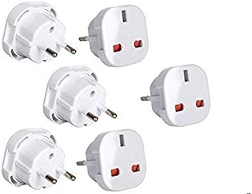 STATUS UK to EU Plug, 3 Pin to 2 Pin European 2 Port USB Travel Adaptor ...