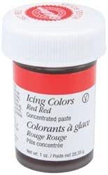 Wilton Red FOOD COLORING Concentrated Paste 1oz Icing/Cakes/Dough's (6 ...