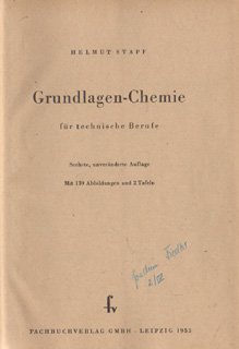 Grundlagen-Chemie für technische Berufe : Amazon.de: Bücher