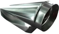 Single Wall Galvanized 4 x 10 x 7" End Boot - Amazon.com