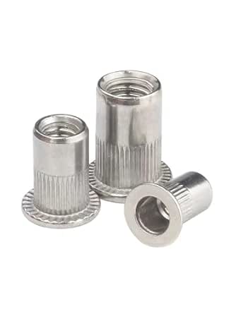 #10-32 Stainless Rivet Nuts, 304 Stainless Steel Threaded Insert Nut ...