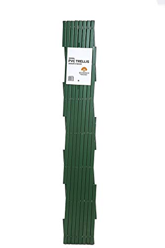 Ruddings Wood Green Expanding PVC Garden Trellis 200cm x 100cm Plastic ...