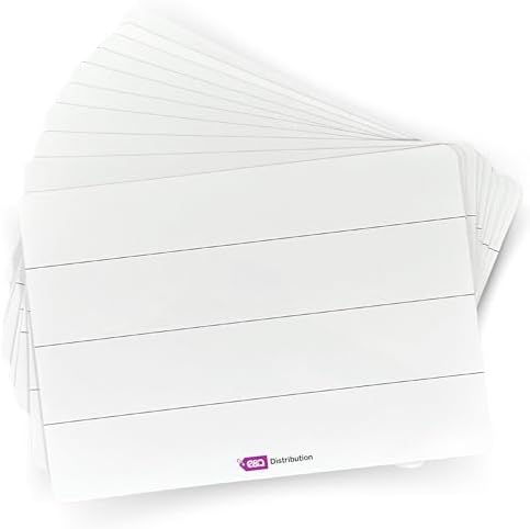 Drywipe A4 Whiteboards Lined (Pack of 10) Landscape Drywipe Board A4 ...